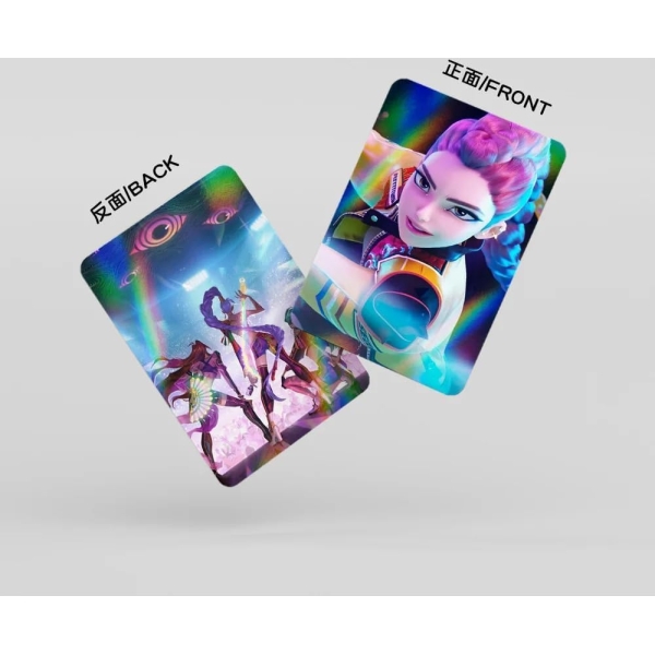 Flash cards Kpop Demon Hunter 30 cartes photos laser KPop Demon Hunters