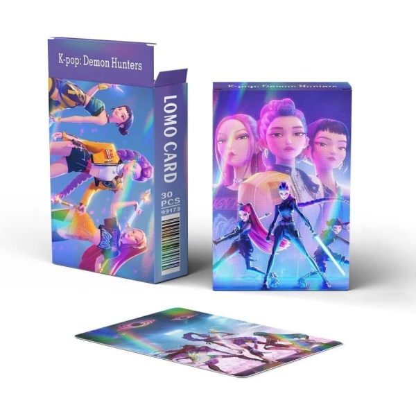 Flash cards Kpop Demon Hunter 30 cartes photos laser KPop Demon Hunters